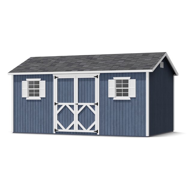 Little Cottage Co. 10x16 Classic Workshop Shed with Operable Windows ...