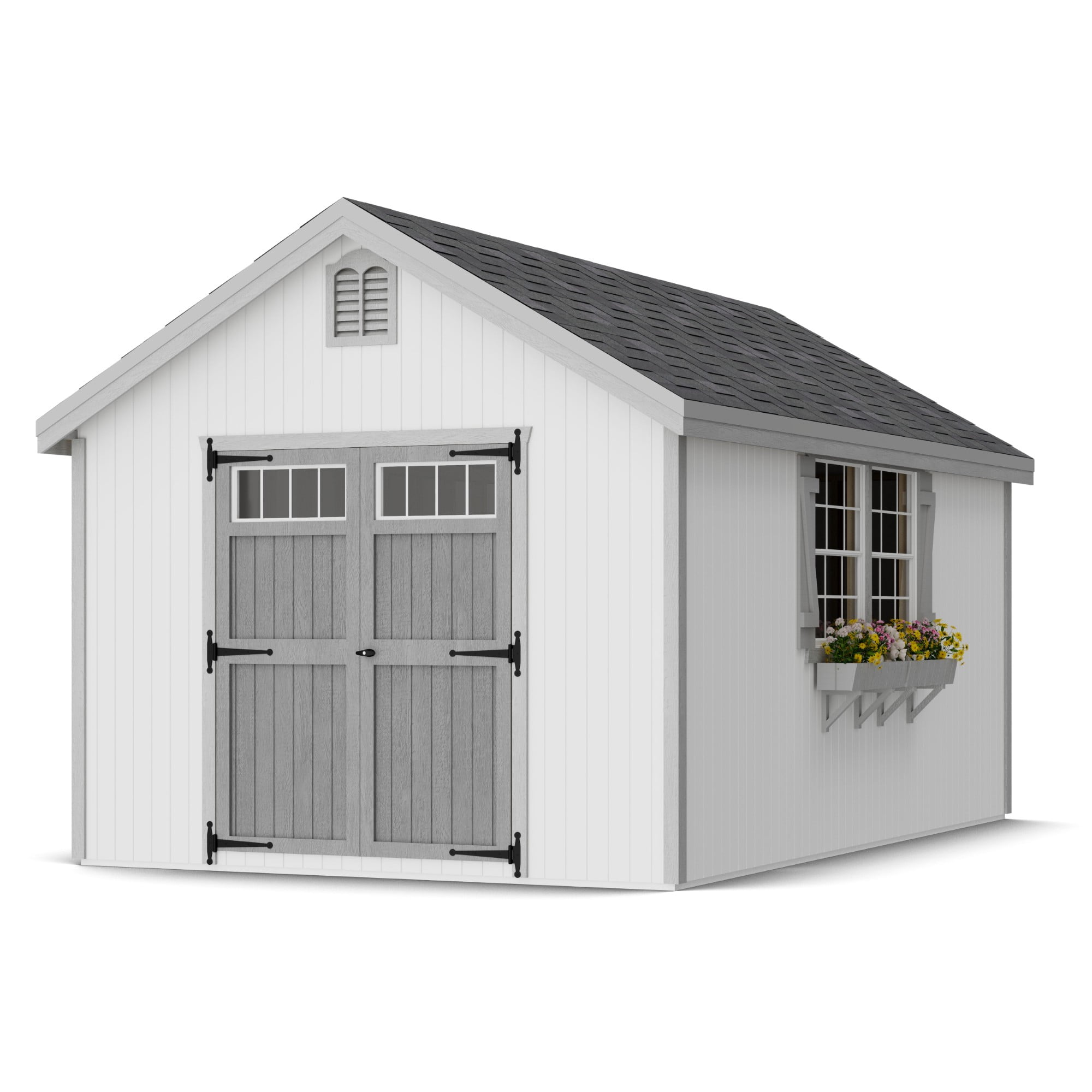 Little Cottage Co. 10x16 Colonial Williamsburg Shed with Operable ...