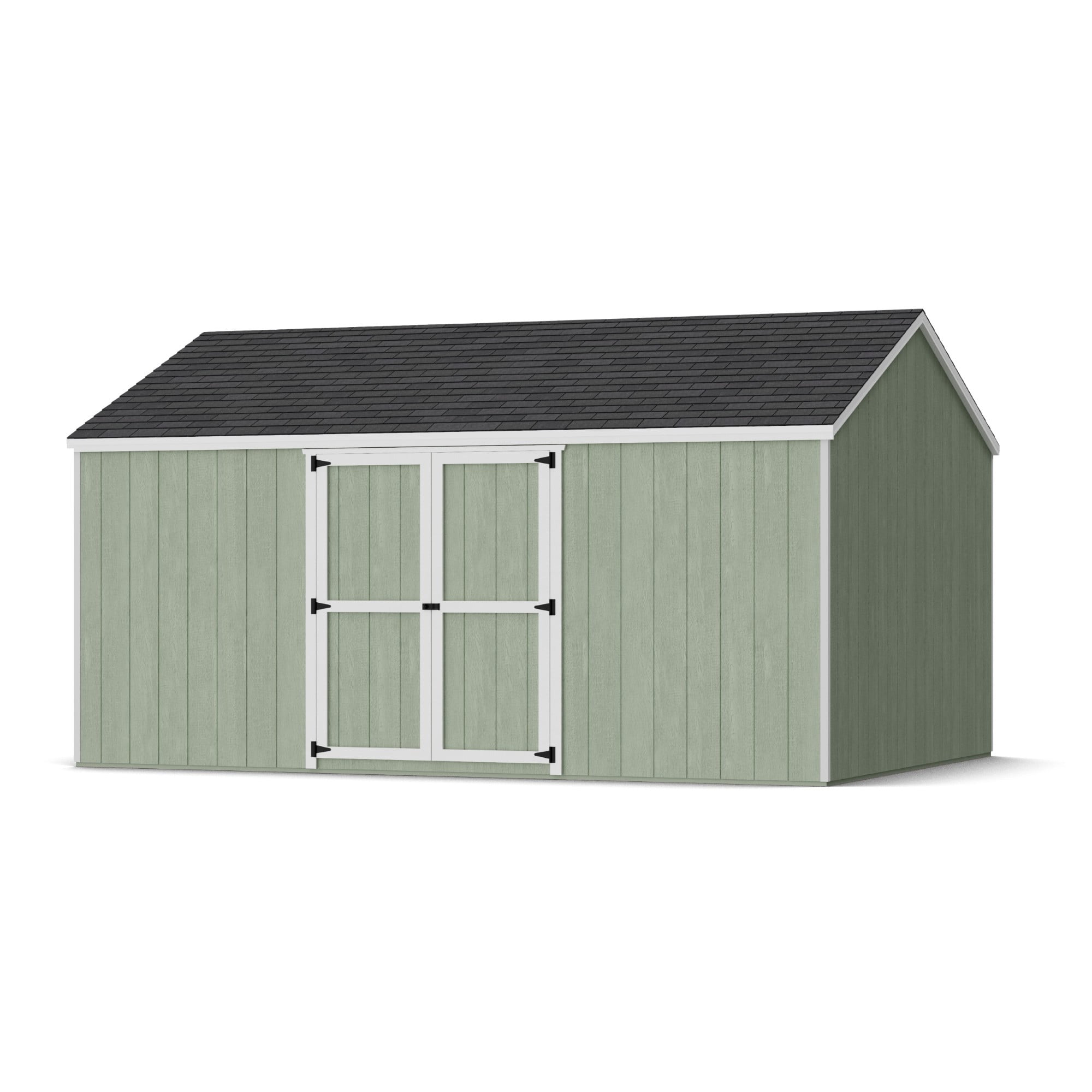 Little Cottage Co. 12x16 Value Gable Shed with Side Entry, Outdoor Wood ...