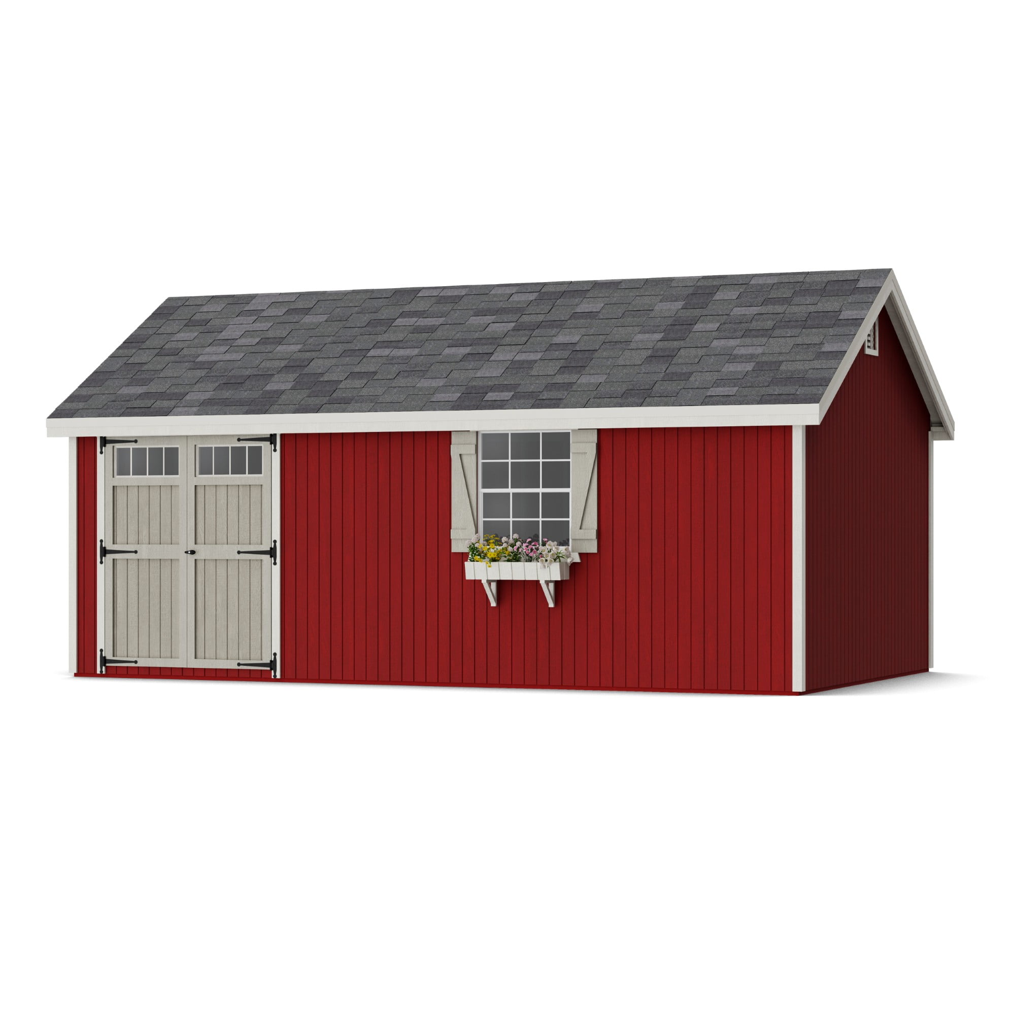 Little Cottage Co. 12x20 Colonial Pinehurst Shed with Operable Window ...