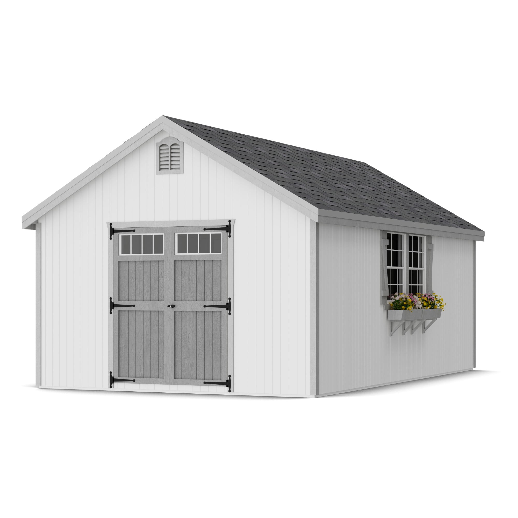 Little Cottage Co. 12x20 Colonial Williamsburg Shed with Operable ...