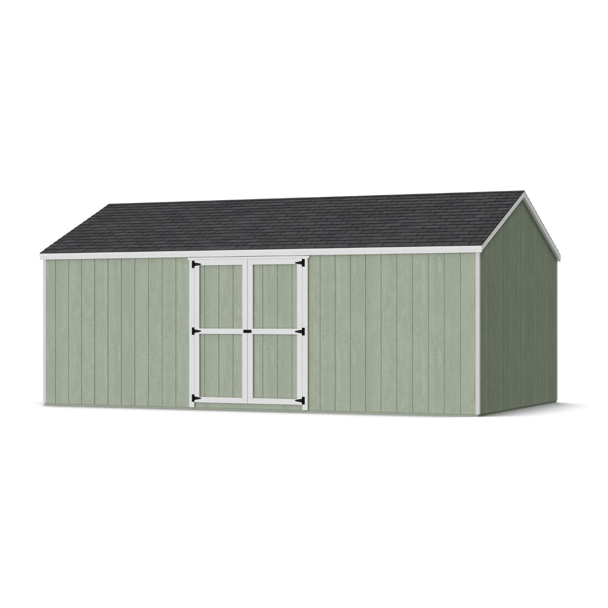 Little Cottage Co. 12x20 Value Gable Shed with Side Entry, Outdoor Wood ...