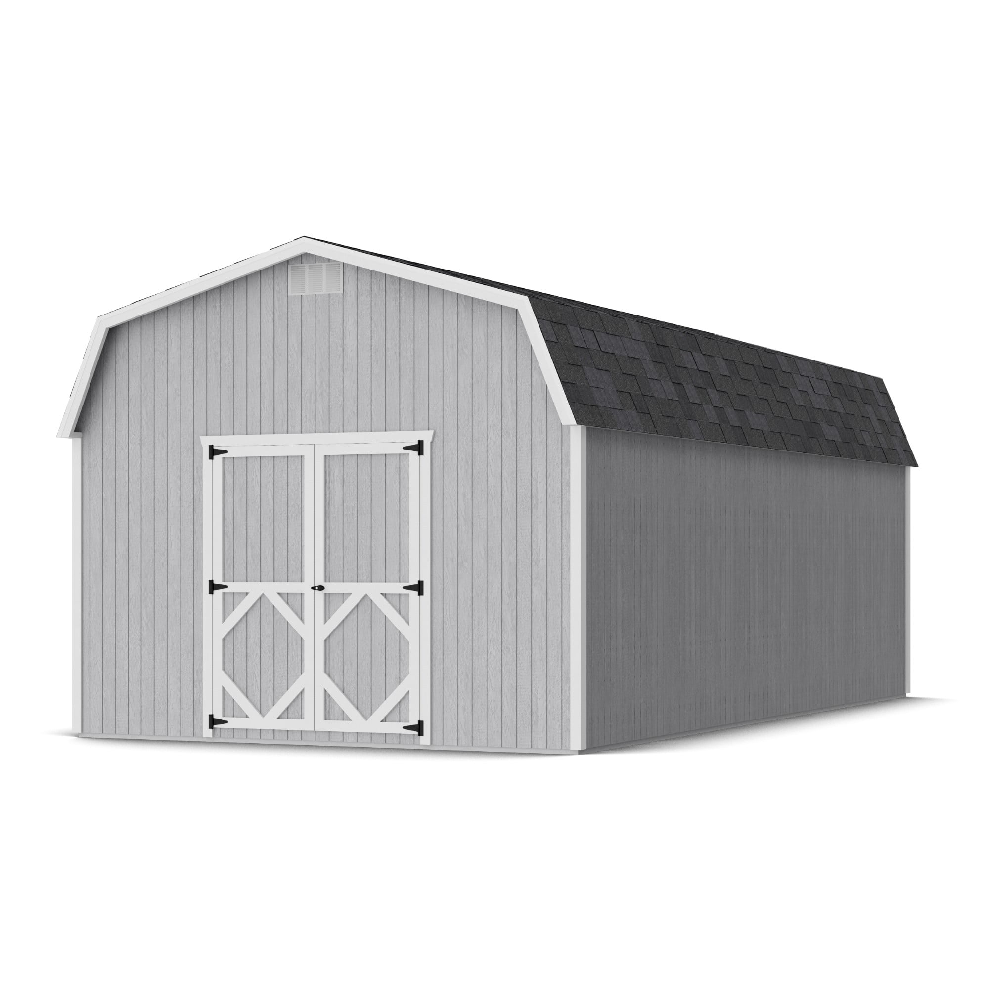 Little Cottage Co. 12x24 Classic Gambrel Barn with 6 ft. Sidewalls and ...