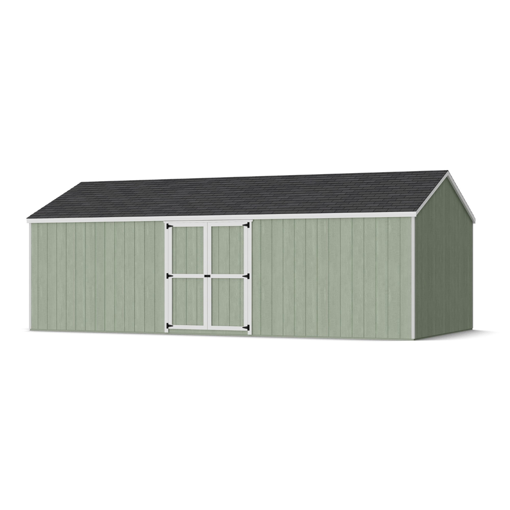 Little Cottage Co. 12x24 Value Gable Shed with Side Entry, Outdoor Wood ...