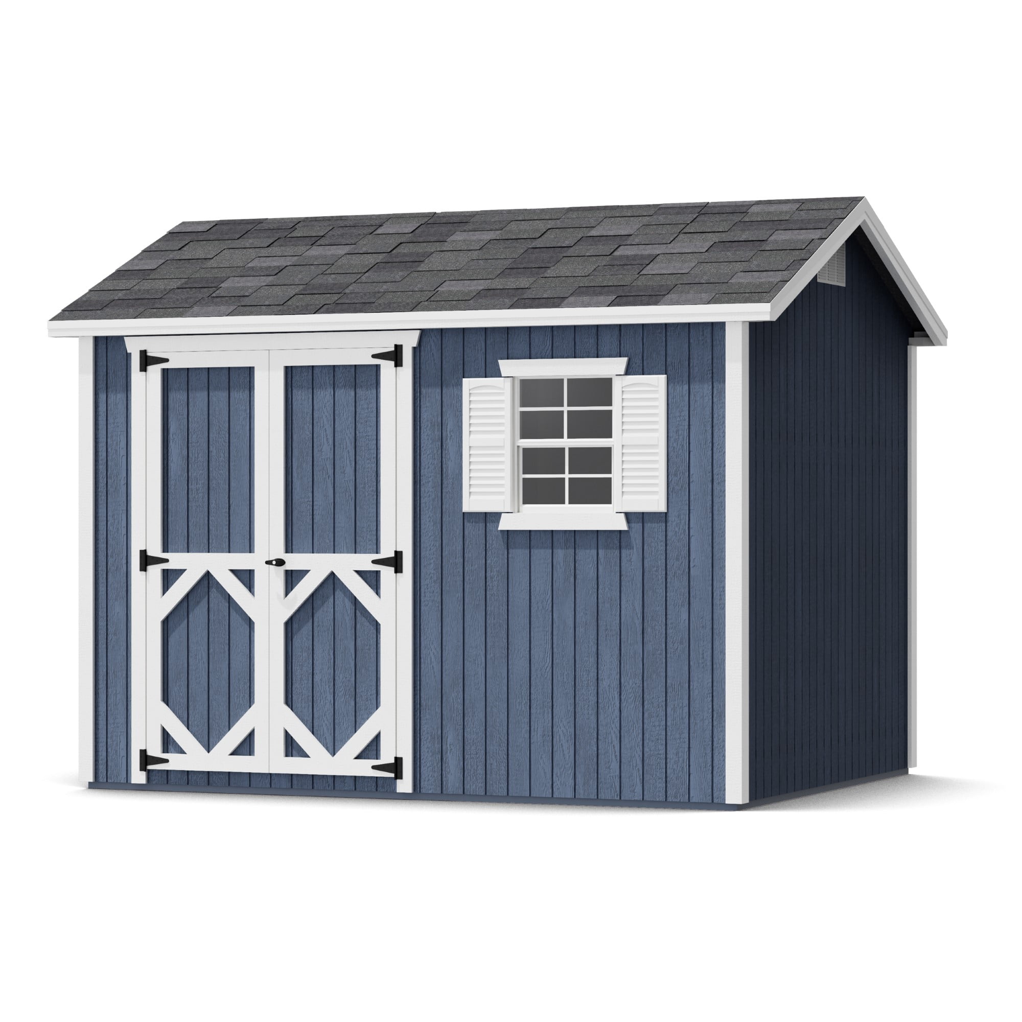 Little Cottage Co. 8x10 Classic Workshop Shed with Operable Windows ...