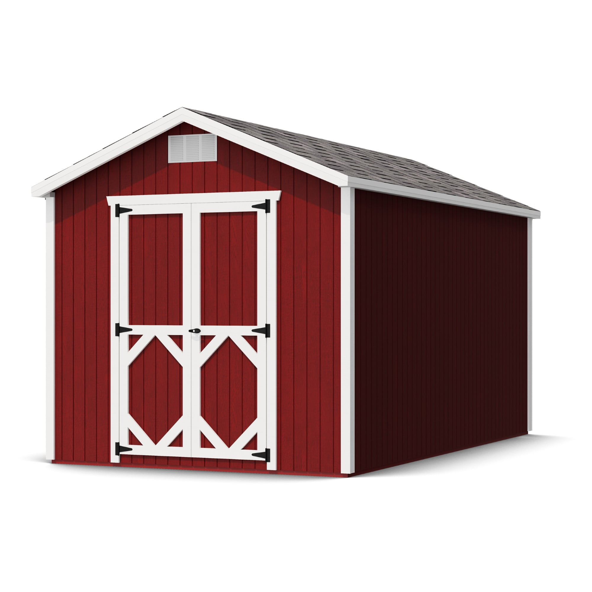 Little Cottage Co. 8x14 Classic Gable Shed, Outdoor Wood Storage Shed ...
