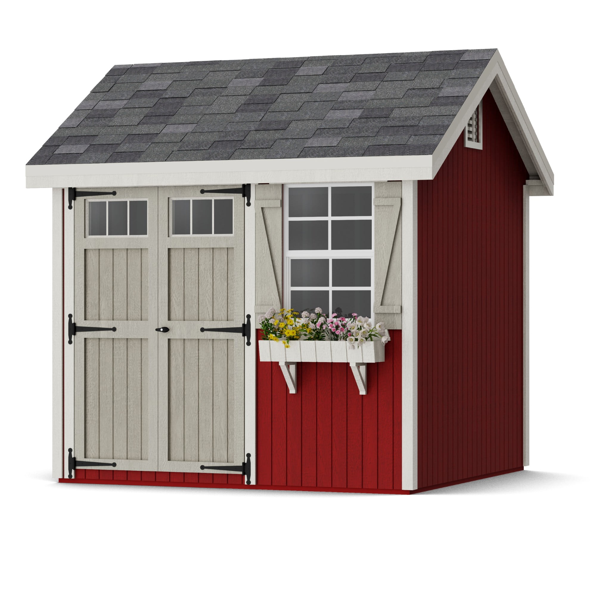 Little Cottage Co. 8x8 Colonial Pinehurst Shed with Operable Window ...