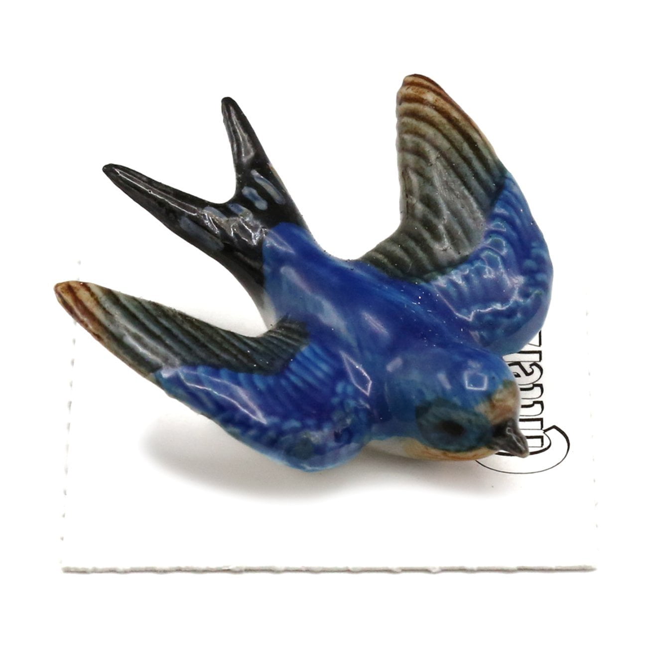 Little Critterz Blue Barn Swallow "Dawn" Bird Hand-painted - Home Decor ...