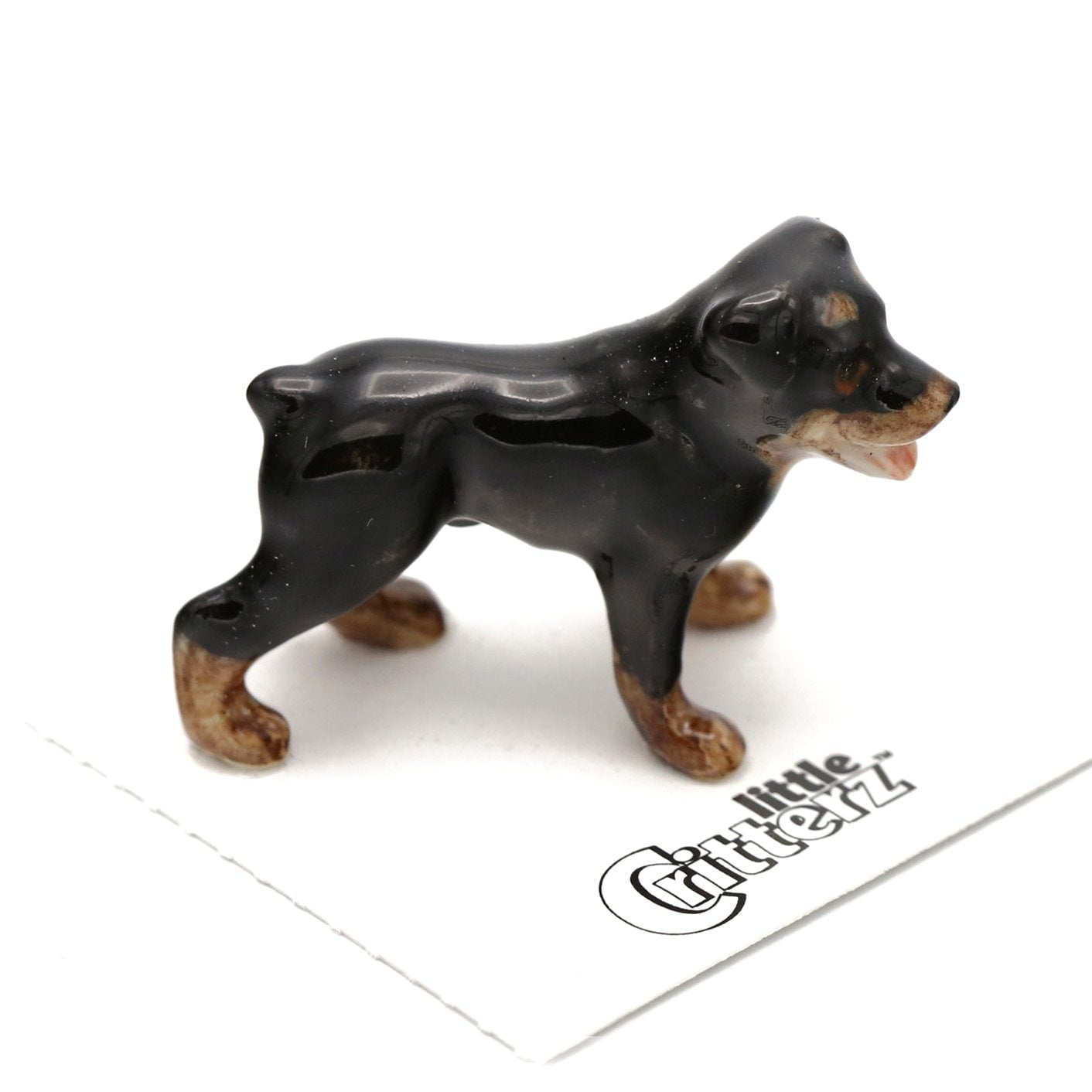 Little Critterz Black Rottweiler Raina Dog Handcrafted - Home Decor ...