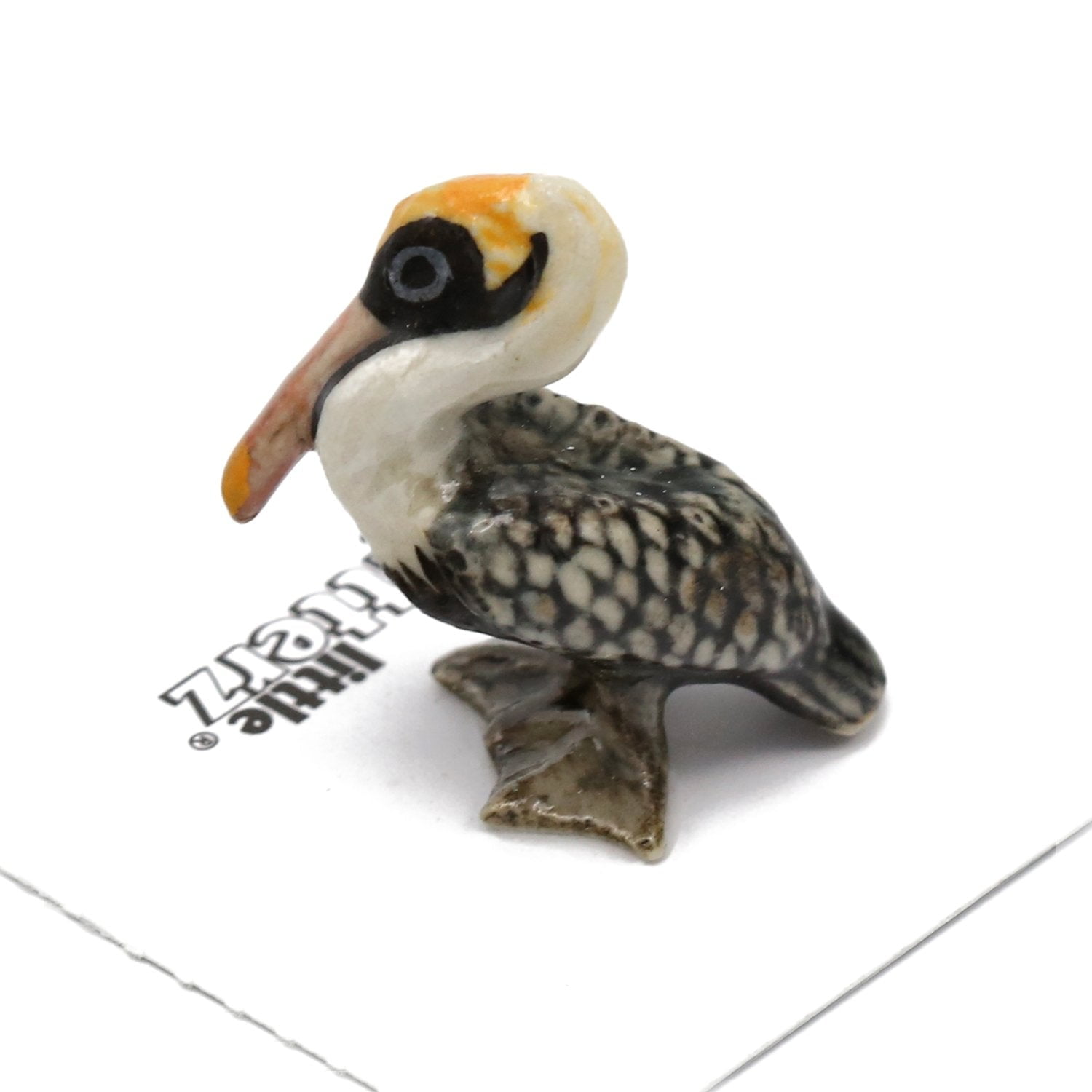 Little Critterz Brown Pelican "Diver" Hand-painted Bird - Home Decor ...