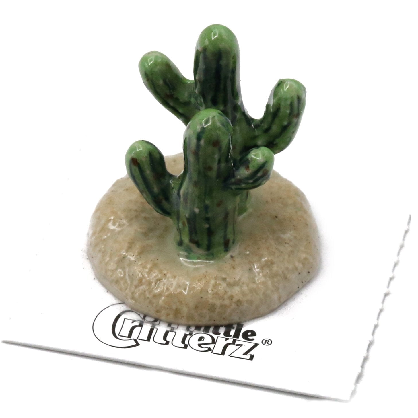 Little Critterz Green Cactus Saguaro Handcrafted - Home Decor Flower ...