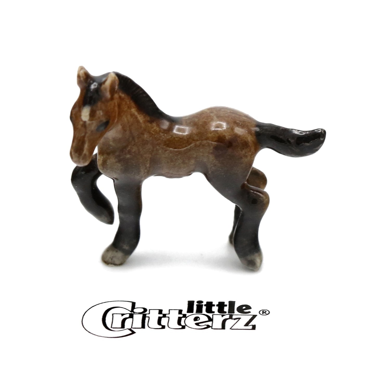 Little Critterz Horse Morgan Colt "Justin" Animal - Hand-painted Home ...