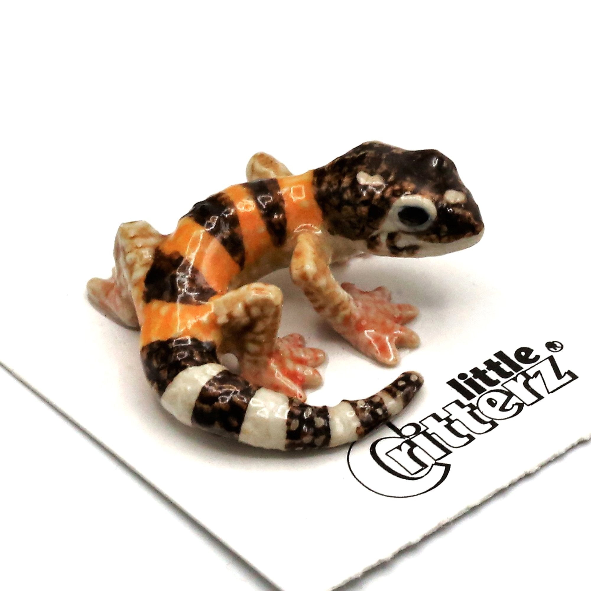 Little Critterz Leopard Gecko "Gladiator" Reptile - Hand-painted Home ...