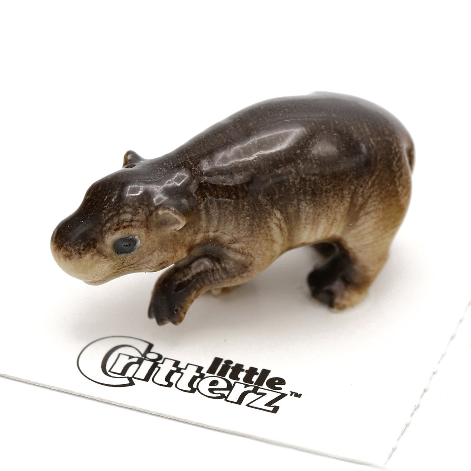 Pygmy Hippo "Liberia" - miniature porcelain figurine - Walmart.com
