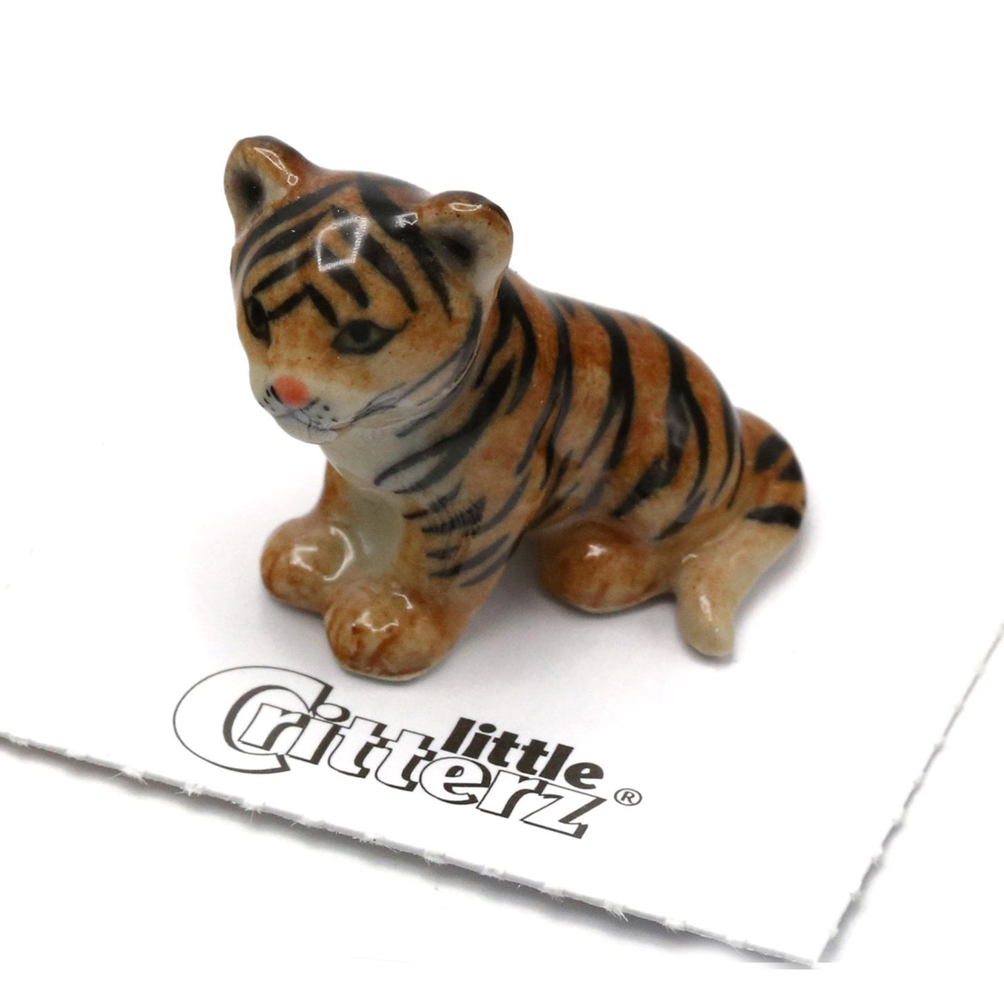 Little Critterz Tiger - Siberian Tiger Cub "Hope" - miniature porcelain ...