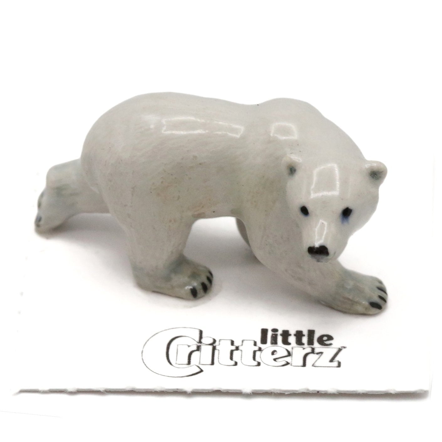 Little Critterz White Polar Bear "Beaufort" - Hand-painted Home Decor ...
