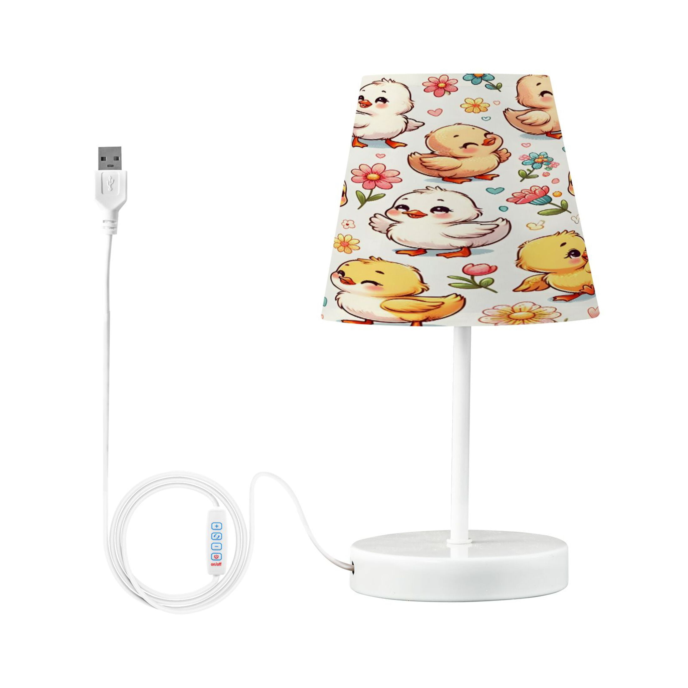 Little Cute Duck Desk Lamp LED Table Nightstand Lamps with 3 Color ...
