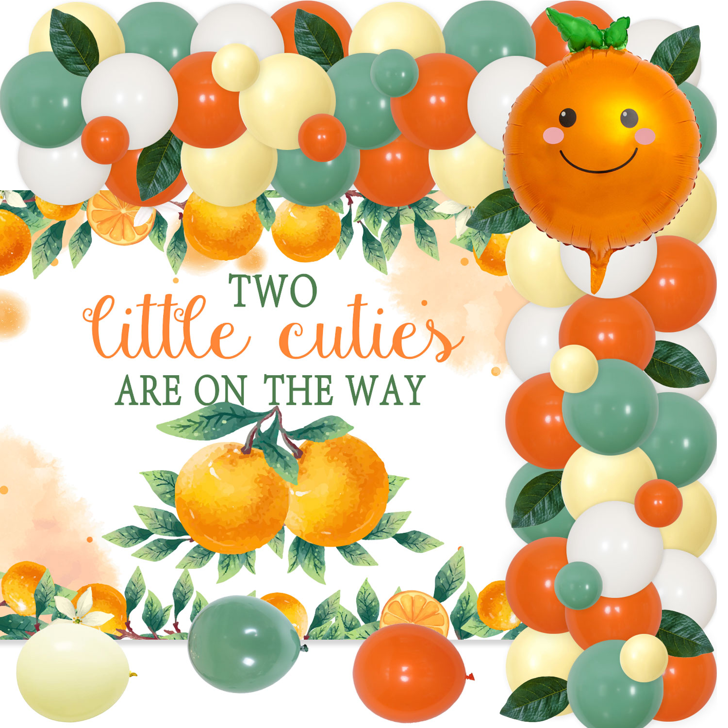Little Cutie Baby Shower Decor Two Little Cuties are on The Way ...