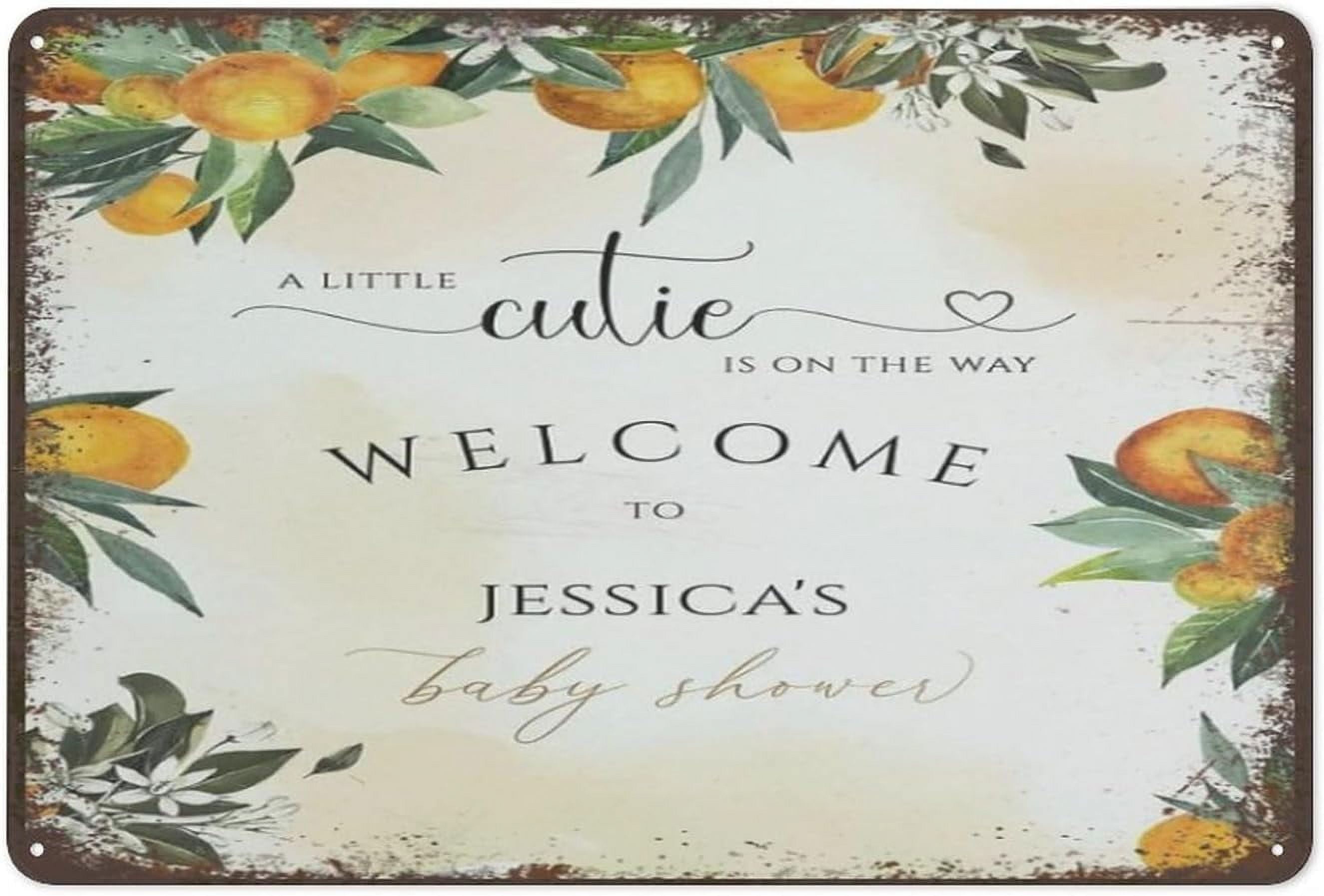 A Little Cutie Is On The Way Baby Shower Welcome Sign,Cutie Baby Shower ...