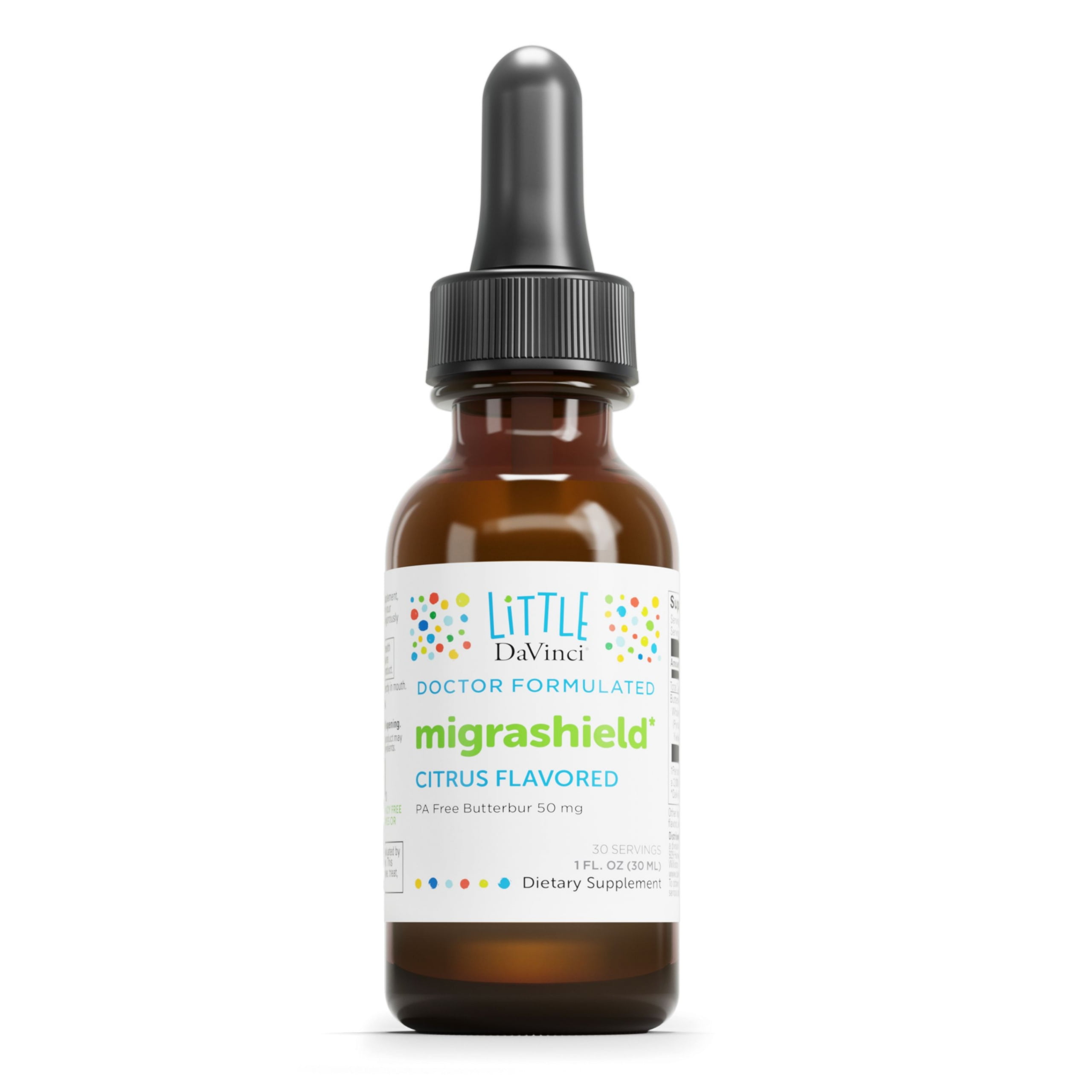 Little DaVinci Migrashield for Kids, Citrus, 30 Servings - Butterbur ...