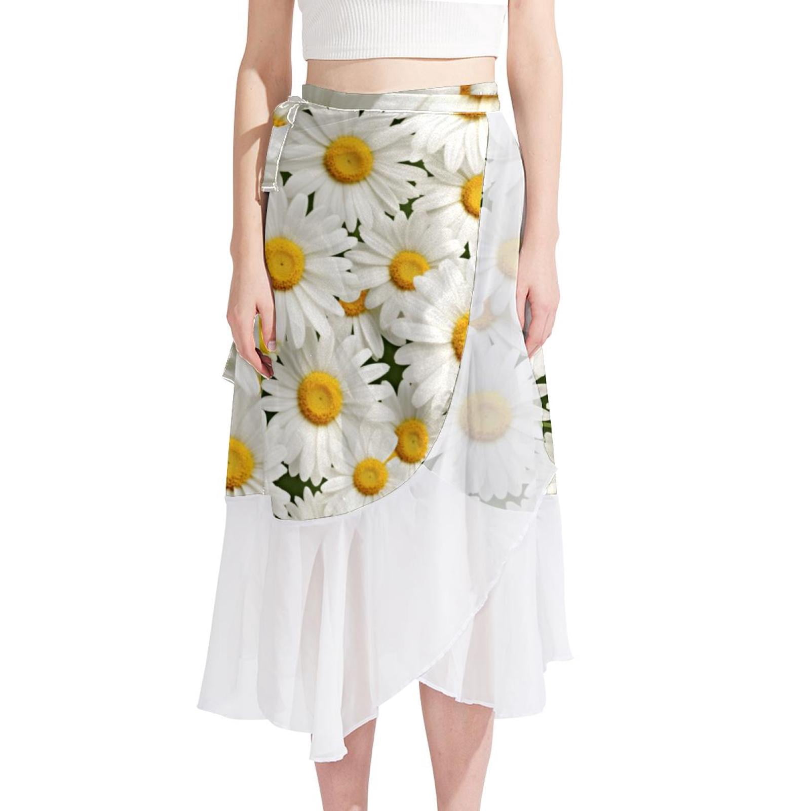 Little Daisy Chic Chiffon Beach Dress & Skirt Set for Women - for ...