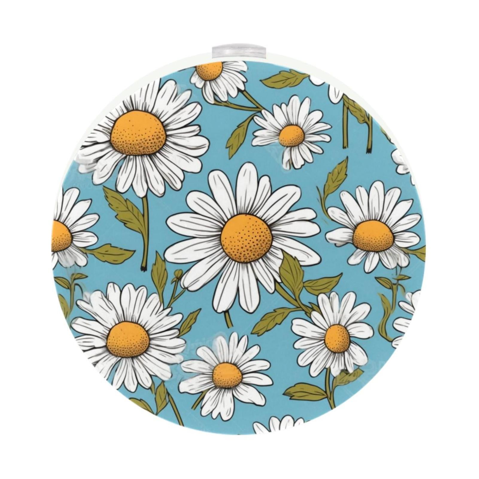 Little Daisy Circular Night Light - Two Pack, Induction Light Control ...