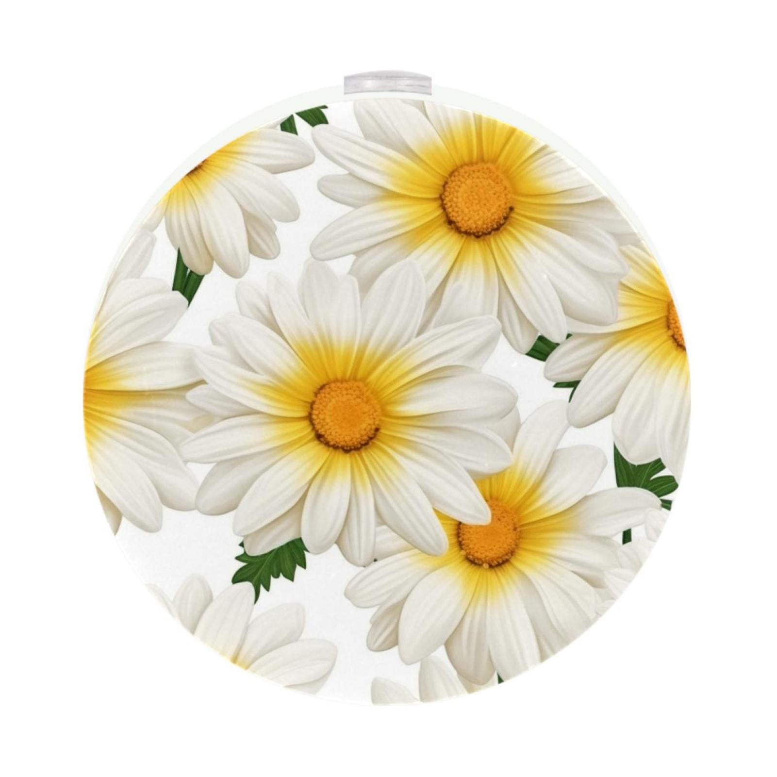 Little Daisy Circular Night Light - Two Pack LED Wall Lights, Induction ...