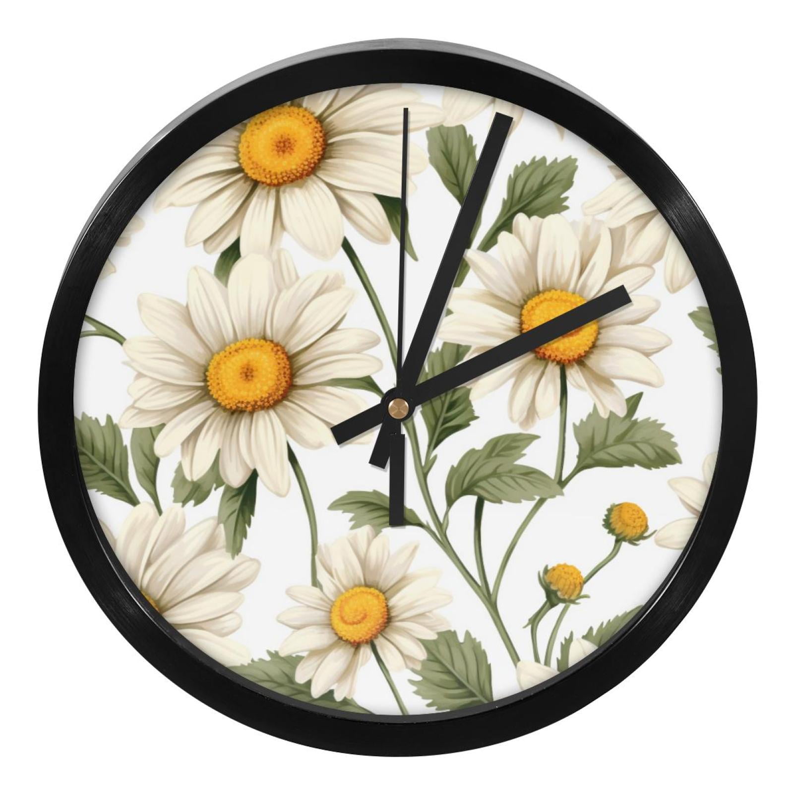 Little Daisy Modern Wall Clock - Perfect Mother's Day Gift for Mom and ...