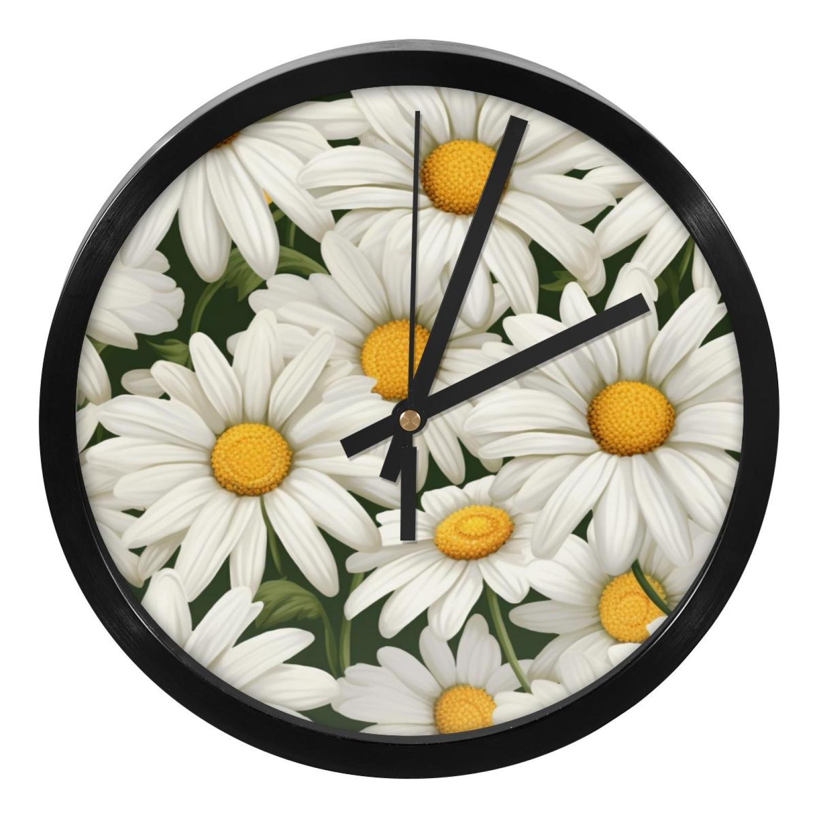 Little Daisy Modern Wall Clock with Precise Quartz Movement - Perfect ...