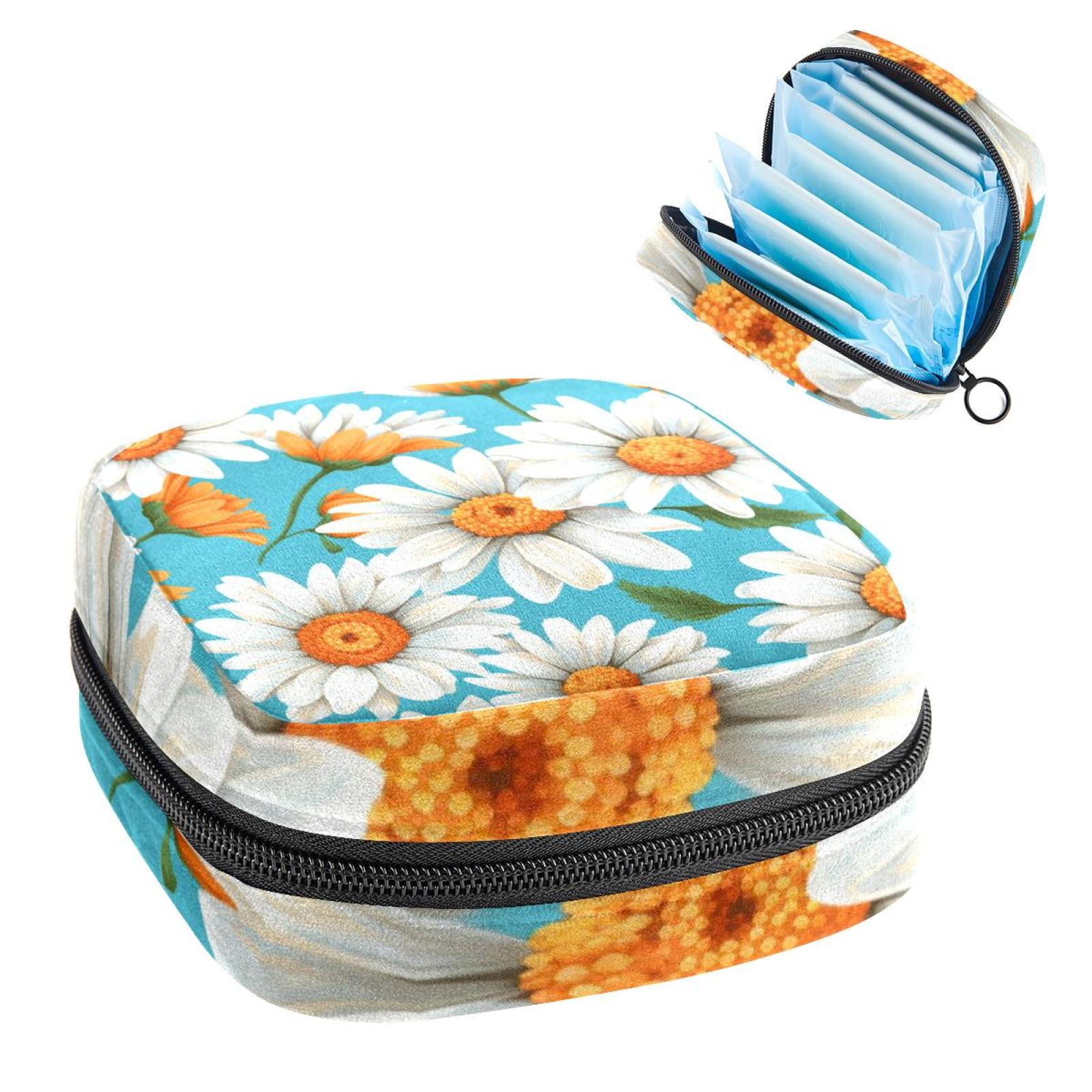 Little Daisy Period Pouch Sanitary Napkin Organizer Travel Storage Bag ...