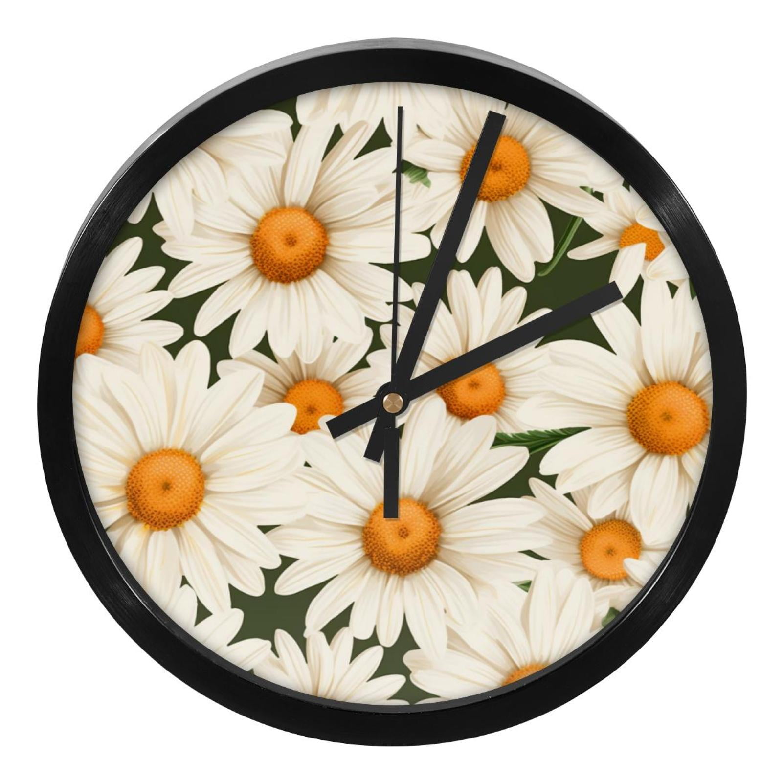 Little Daisy Precise Quartz Movement Wall Clock for Offices, Classrooms ...