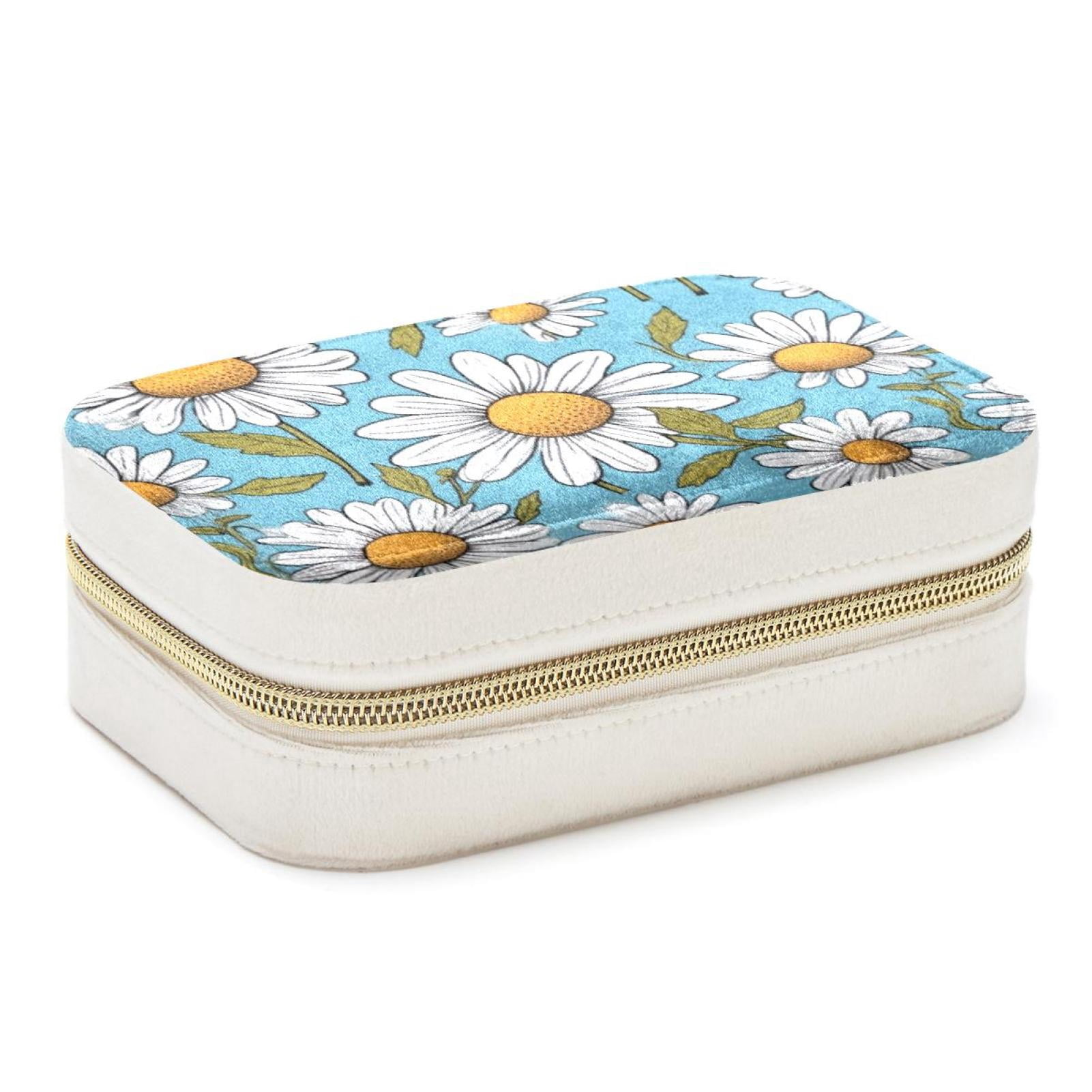 Little Daisy Velvet Portable Jewelry Organizer Stand with Removable ...