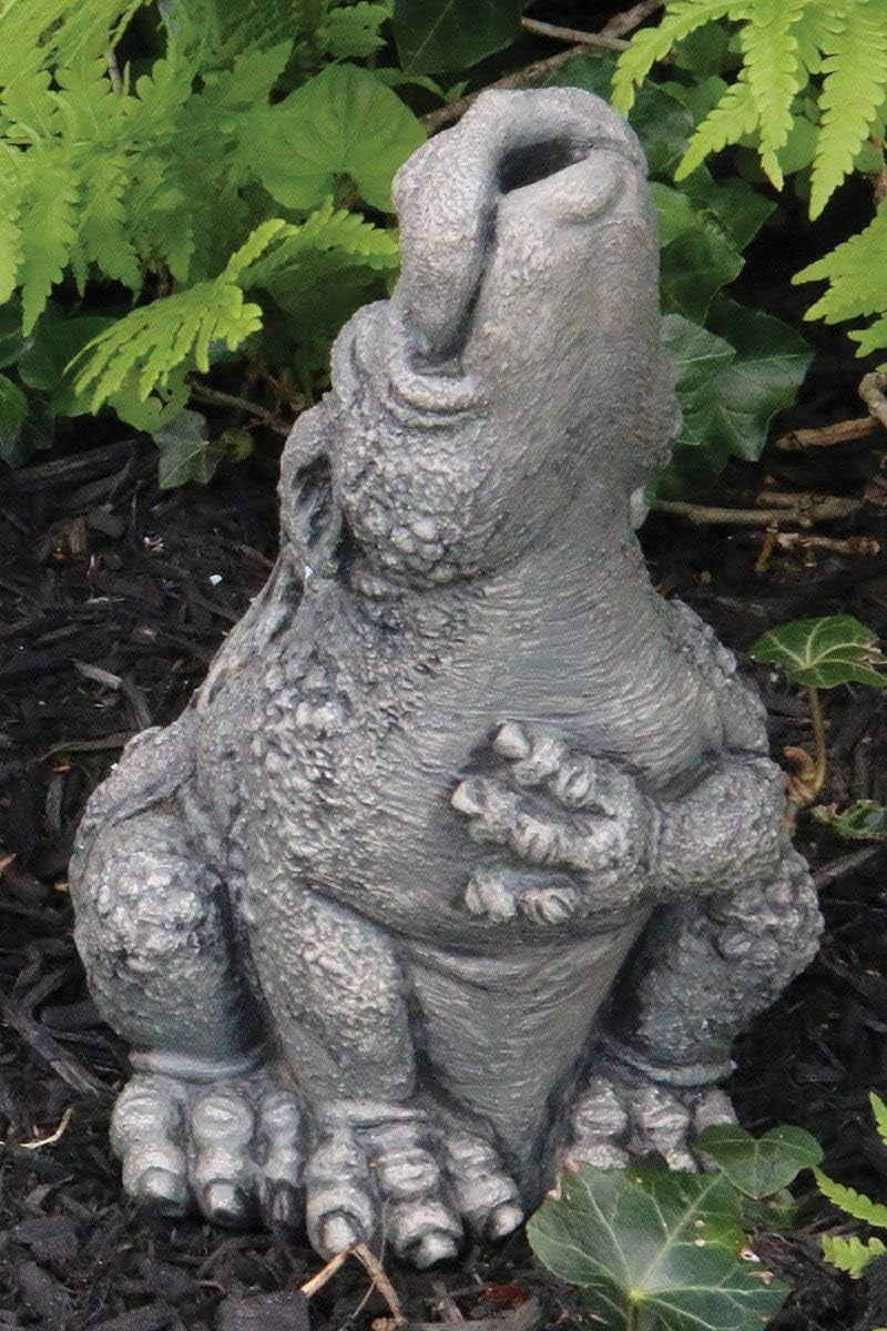 Little Darling Dragon Baby 'Give a Howl' - Solid Cast Stone Garden ...