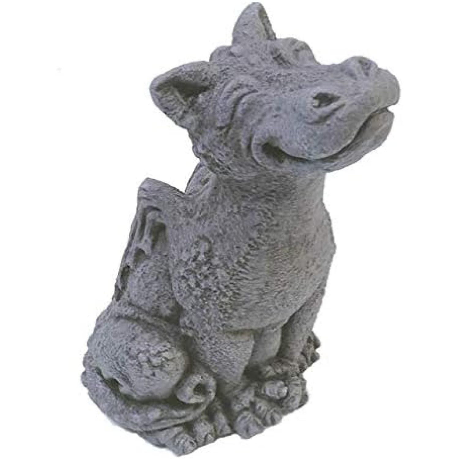 Little Darling Dragon Baby 'Rexy' - Solid Cast Stone Garden Statue - a ...