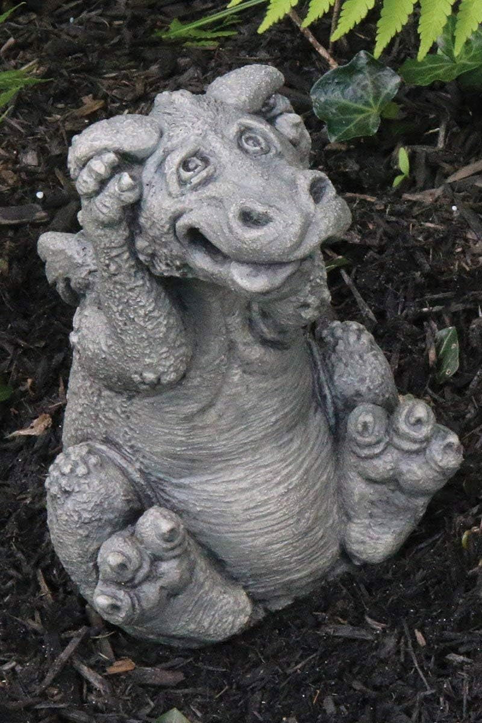 Little Darling Dragon Baby 'Too Much Noise' - Solid Cast Stone Garden ...