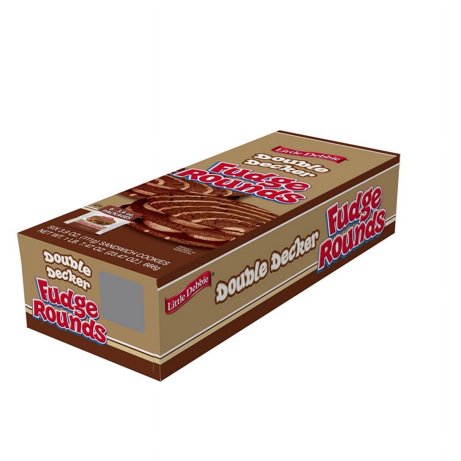 Little Debbie Double Decker Fudge Round, 54 Pack, 1 Each, 15.5 lbs, Dry ...