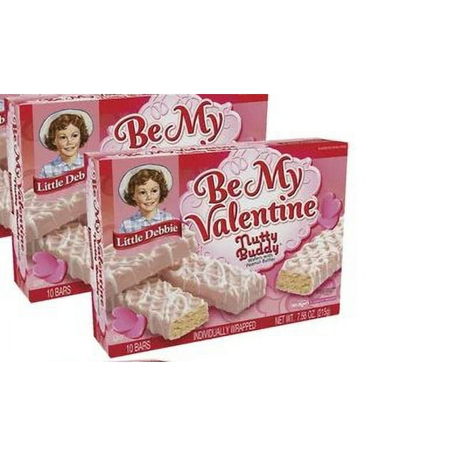 Little Debbie Be My Valentine Nutty Buddy 2 boxes, 10 bars each, 20 ...