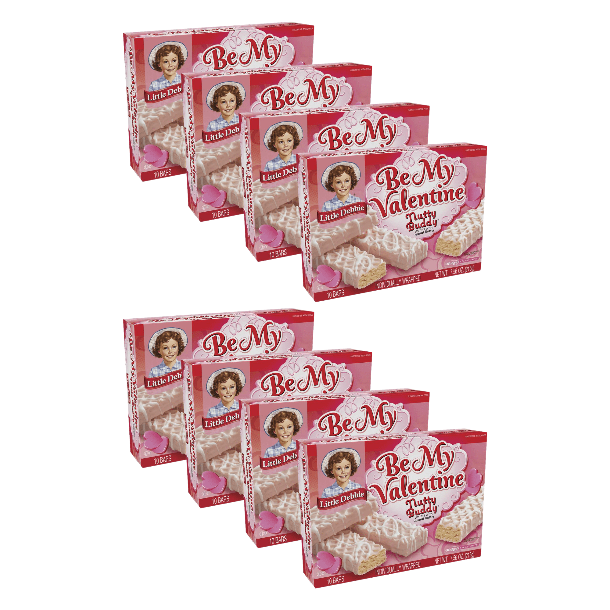 Little Debbie Valentine's Bakery Snacks - Nutty Buddy Peanut Butter ...