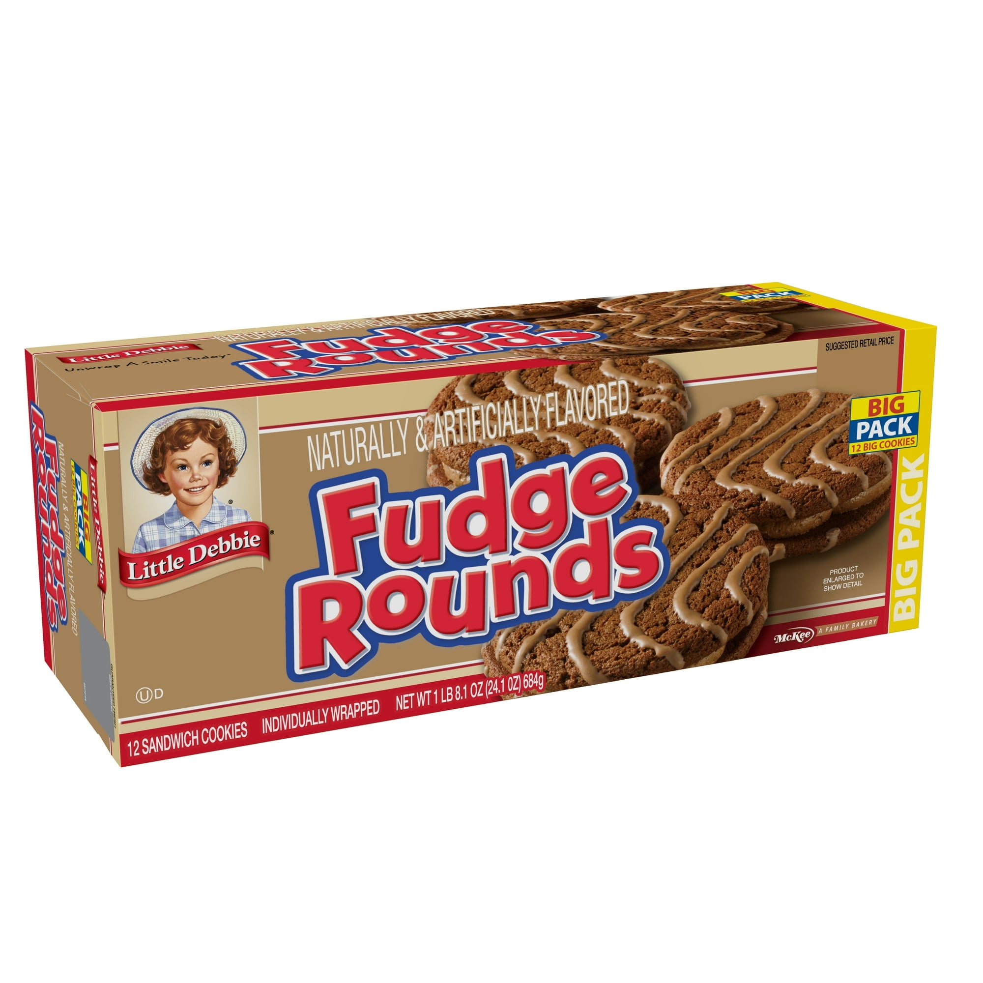 Little Debbie Big Pack Fudge Rounds 12 count,1PACK - Walmart.com