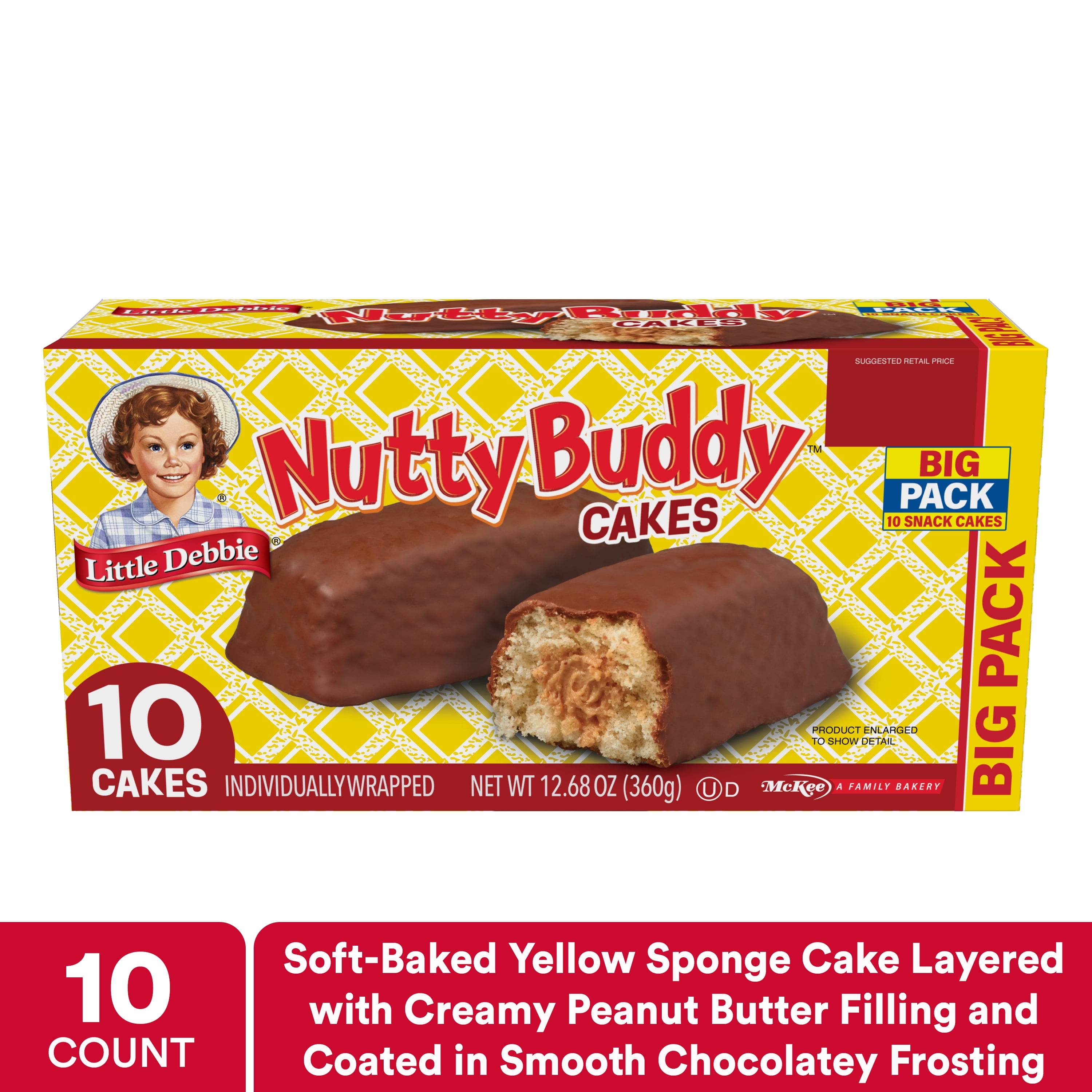Little Debbie Big Pack Nutty Buddy Cakes - Walmart.com