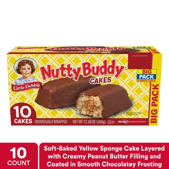 Little Debbie Big Pack Nutty Buddy Cakes - Walmart.com