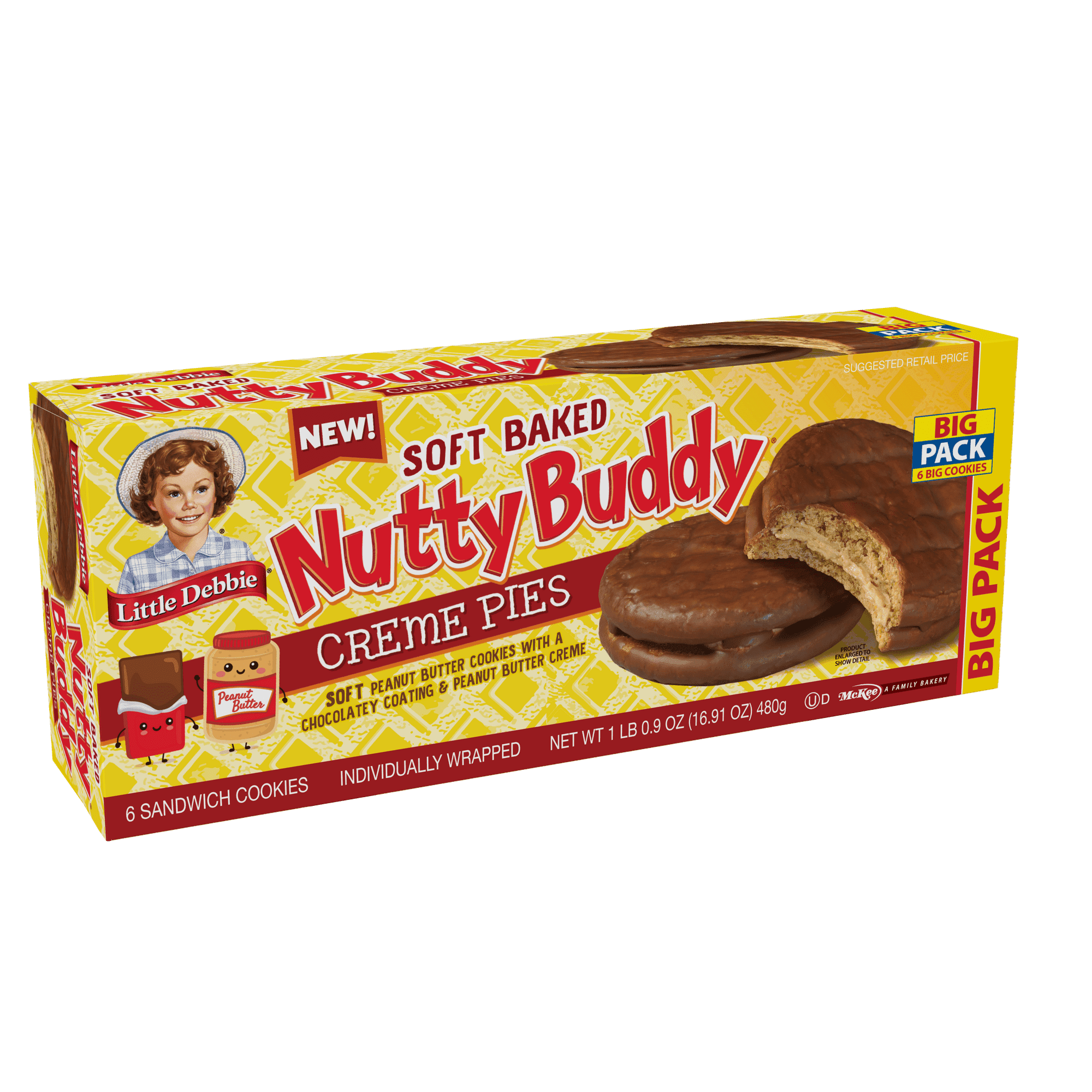 Little Debbie Big Pack Nutty Buddy Creme Pies- 4 packs - Walmart.com