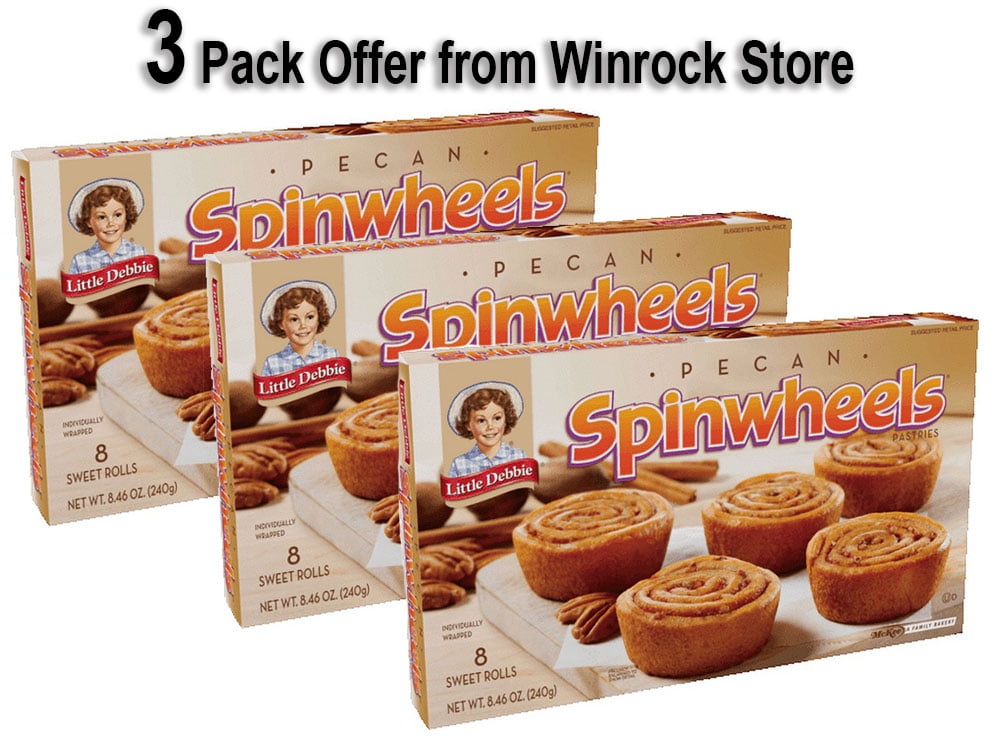 Little Debbie Big Pack Pecan Spinwheels, 8 ct, 8.46 oz (3 Packs) Free ...