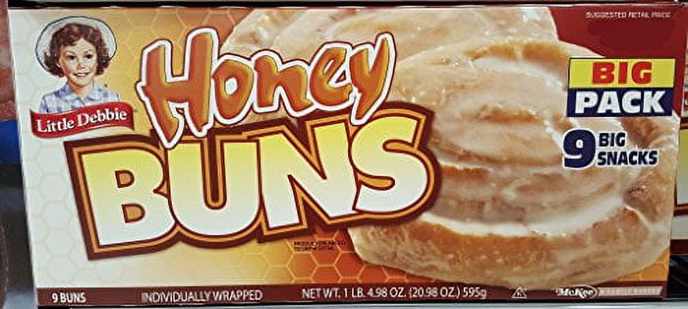 Little Debbie Big Packs, 2 Boxes of Honey Buns Snack Cakes and Pastries ...