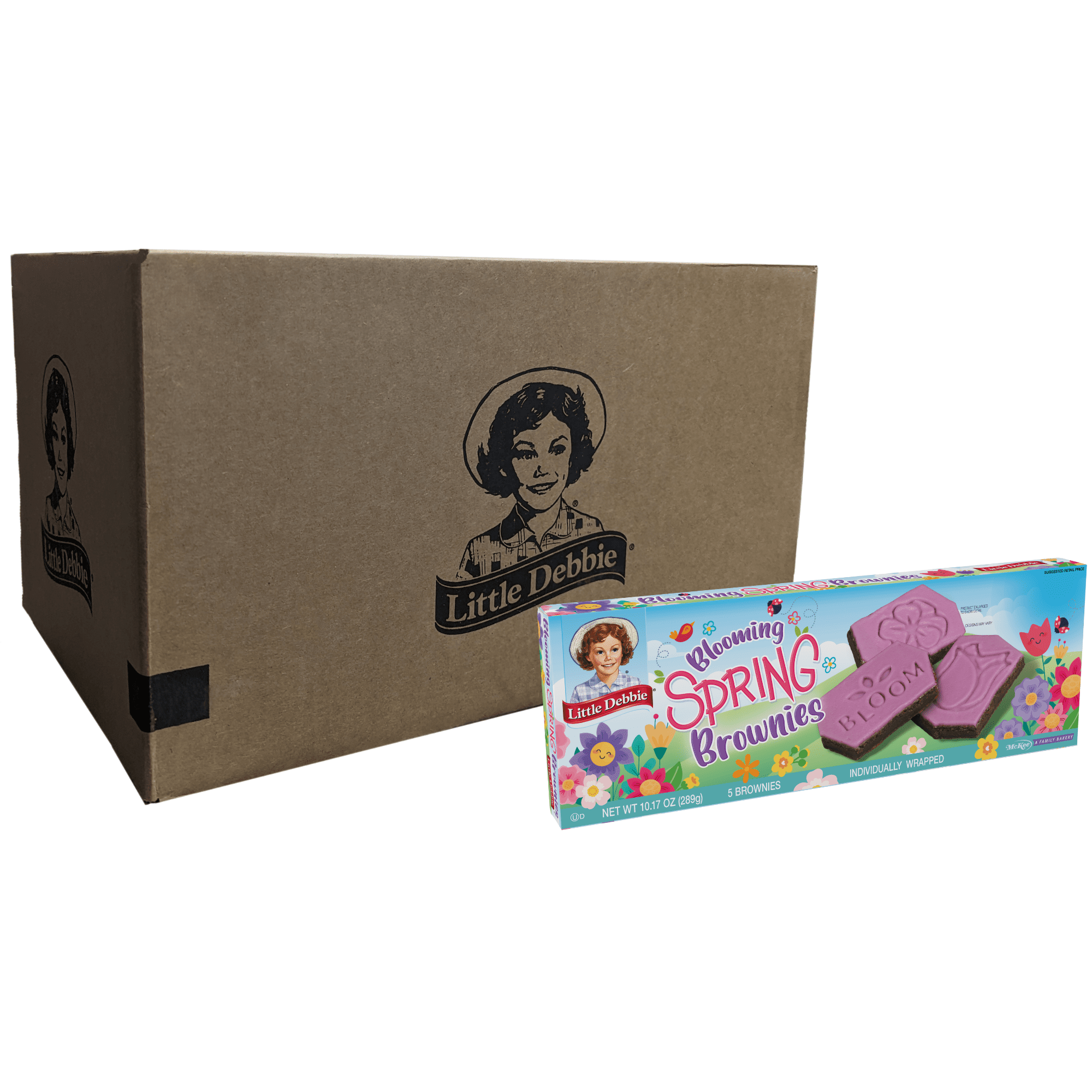 Little Debbie Blooming Spring Brownies, 16 Boxes, 80 Individually ...