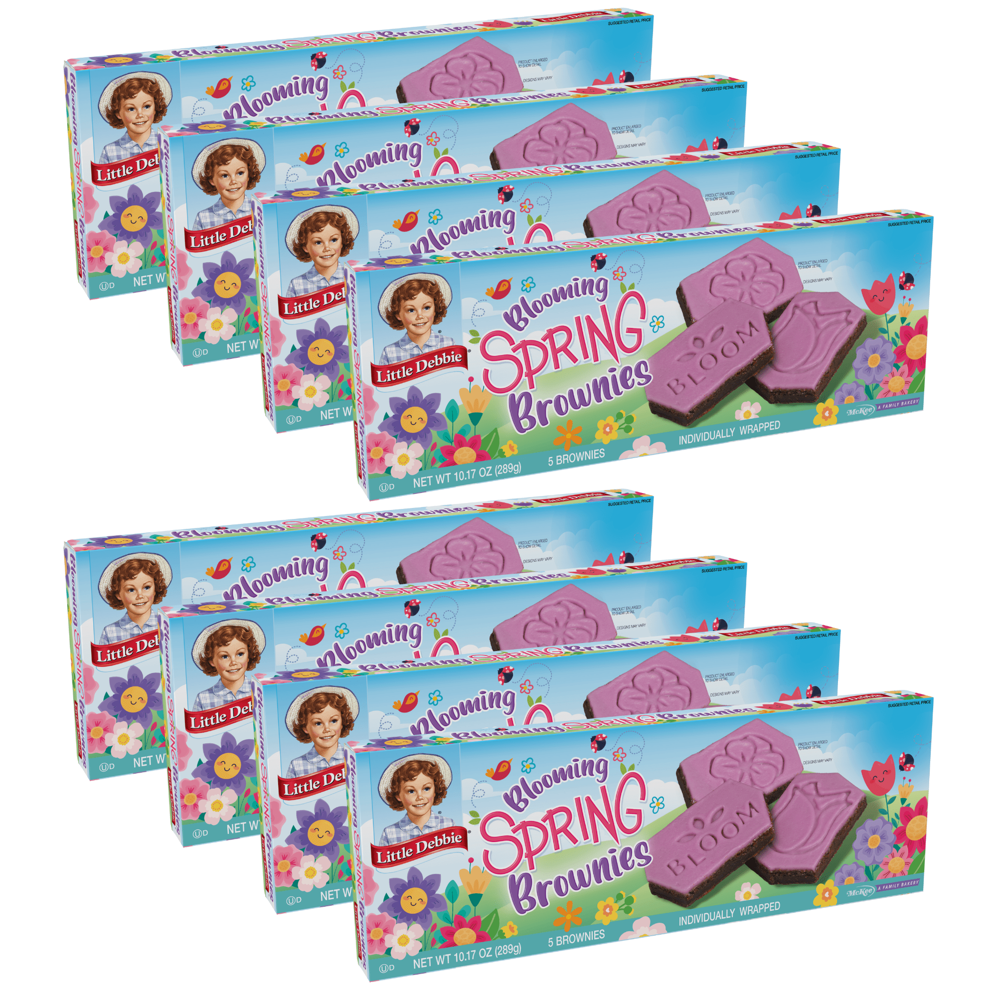 Little Debbie Blooming Spring Brownies, 8 Boxes, 40 Individually ...