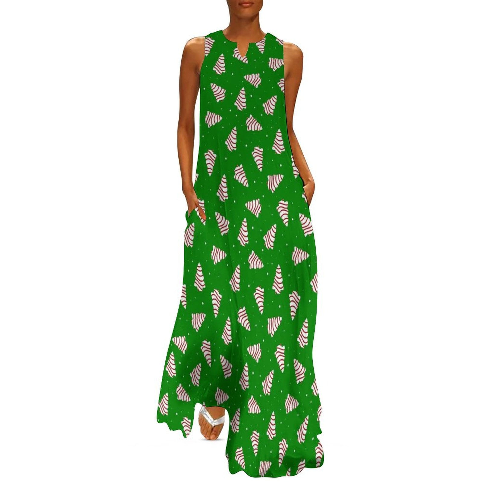 Little Debbie Cake Christmas Tree Snack Cake Long Dress Luxury Woman ...