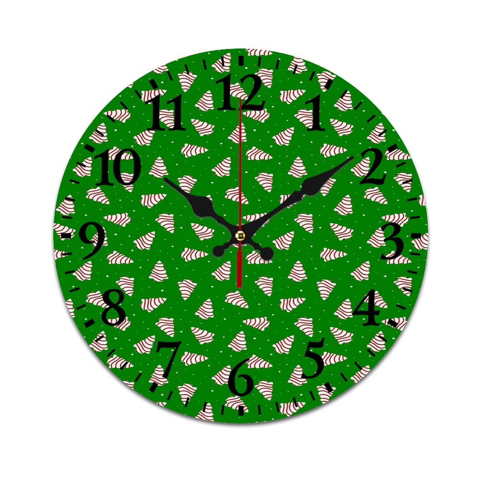 Little Debbie Cake Christmas Tree Snack Cake Wall Clock Modern Design ...