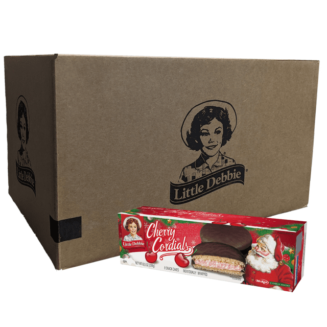 Little Debbie Cherry Cordials, 16 Boxes, 128 Individually Wrapped Snack ...