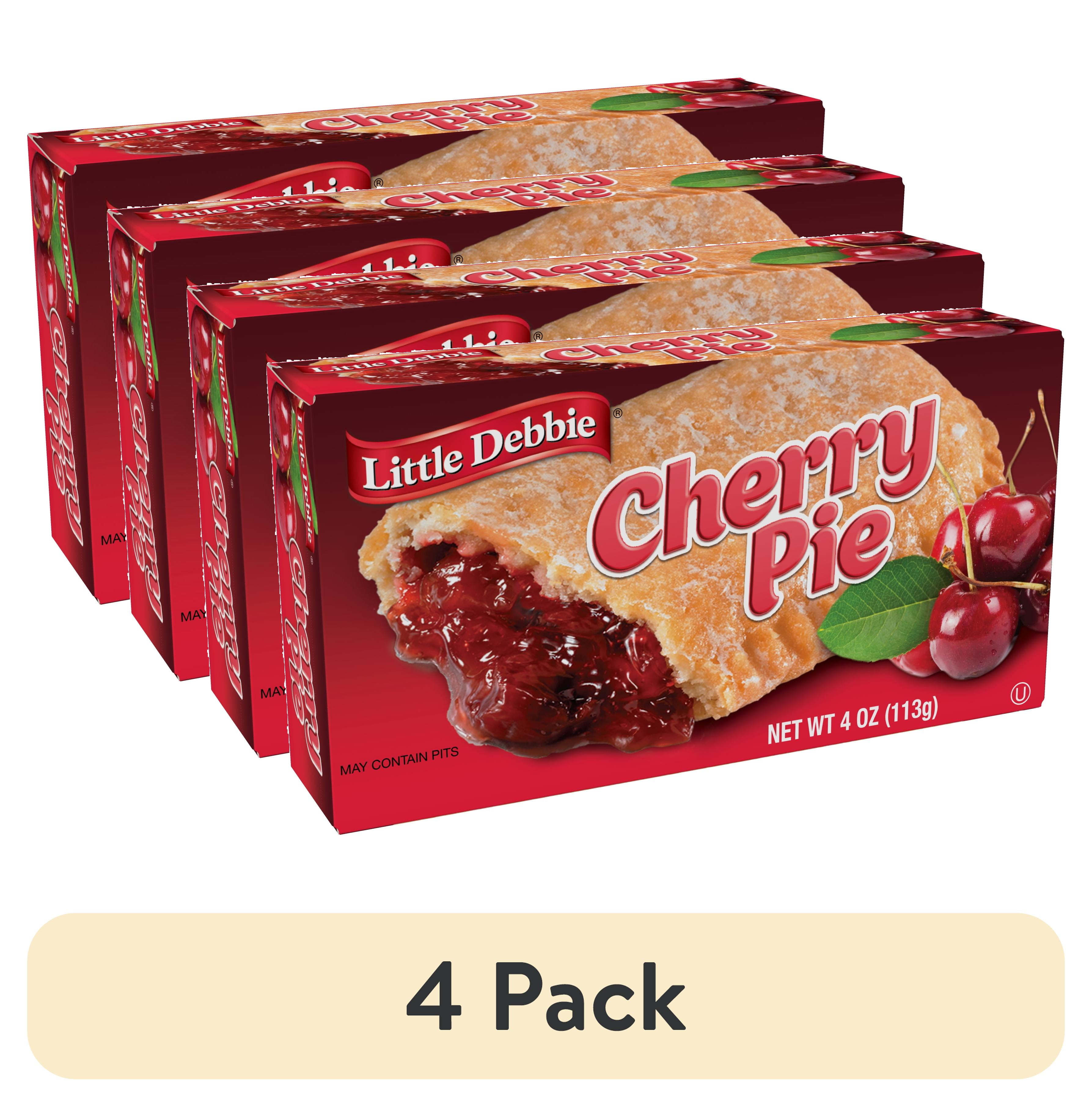 (4 pack) Little Debbie Cherry Pie, 4 oz - Walmart.com